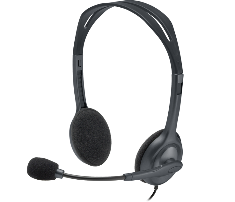 Logitech Stereo Headset H111 - Black (3.5 MM JACK)